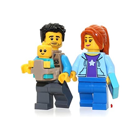 LEGO Camper Minifigure Pack: Mom / Dad Parents (with Baby Carrier and ...